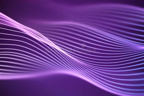 3d Sound Waves Big Data Abstract Visualization Stock Vector Illustration Of Business Lines