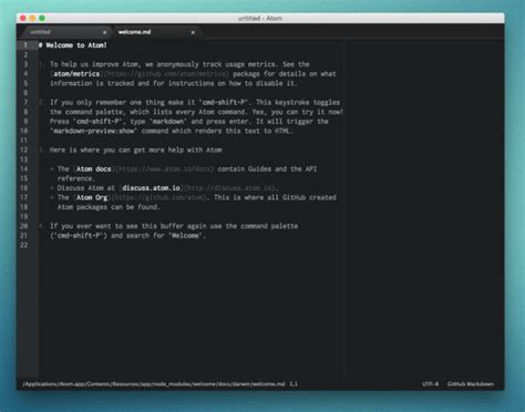 Atom l éditeur made by Github