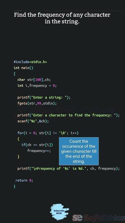 Frequency Of Character In String Shorts Shortfeed Softethics String