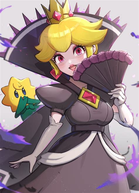 Princess Peach Shadow Queen And Stella Mario And More Drawn By