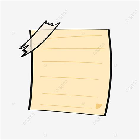 노란색 스티커 일러스트 만화입니다 노트 메모지 우주 문방구 쪽지 상표 Png 일러스트 및 Psd 이미지 무료 다운로드 Pngtree