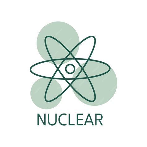 Premium Vector Nuclear Color Icon Logo Style