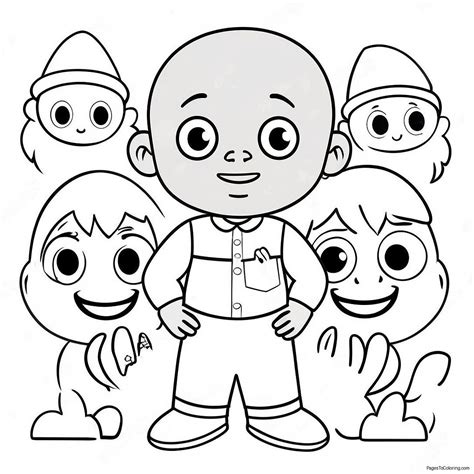 Little Bill With Friends Coloring Page 50413 40366