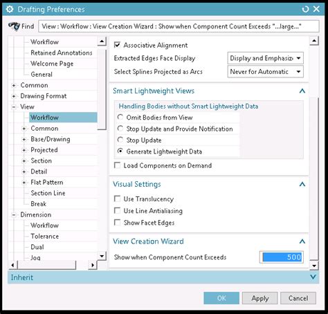 nx12 base view dialog box disabling auto part select feature eng tips