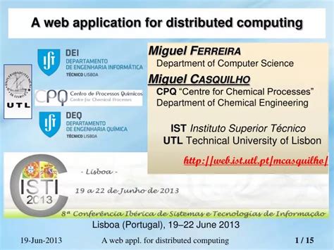 Ppt A Web Application For Distributed Computing Powerpoint