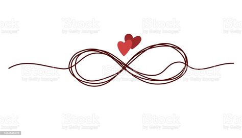심장 우정과 사랑 개념 연속 라인 아트 드로잉 엽서와 발렌타인 데이 인쇄에 적합합니다 벡터 손 그리기 그림 개념에 대한 스톡 벡터 아트 및 기타 이미지 Istock