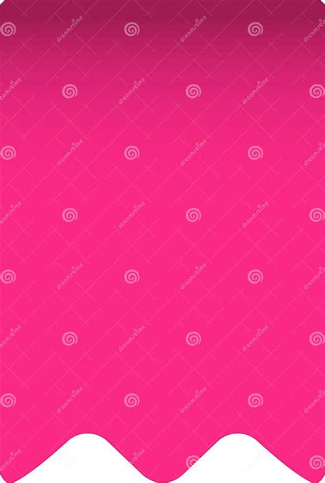 smooth pink gradient background transitioning into a wavy white border