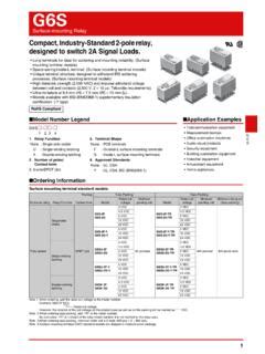 G6S - Omron / g6s-omron.pdf / PDF4PRO