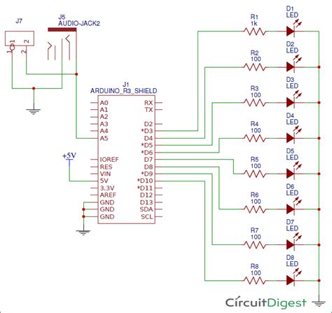diy led vu meter as arduino shield