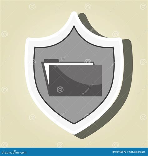 Symbol Folder File Archive Stock Illustration Illustration Of Interface 83160870