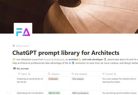 chatgpt prompts library for aec