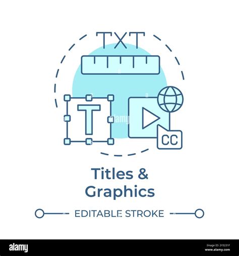 Titles And Graphics Multi Color Concept Icon Stock Vector Image And Art Alamy