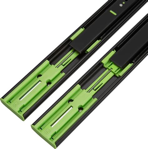 Drawer Guide Soft Close Heavy Duty Hydraulic Full Extension 3fold Push Open Drawer Slide Per