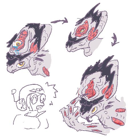 Rule Girls Anthro Astra Militarum Body Horror Brain Matter Exposed Breast Tissue Female