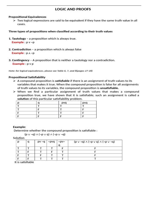 Logic And Proofs Quantifiers And Validity Pdf Mathematics Syntax Logic