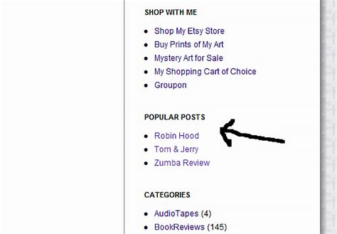 How To Manually Choose Your Top Blog Posts For Your Sidebar