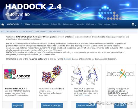 Haddock 24：在线生物分子对接服务平台 知乎