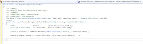 Dynamics 365 F O Solutions Multi Select Lookup In D365 FO