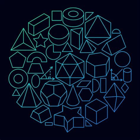 Premium Vector Geometric Forms Icon Circle Concept Premium Vector Geometric Forms Icon Circle Concept
