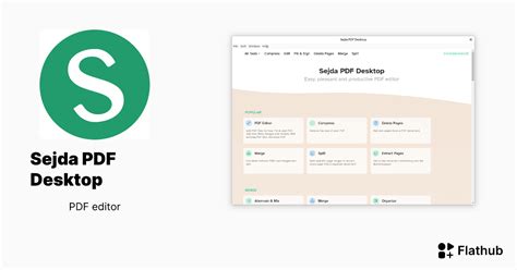 Installar Sejda Pdf Desktop Sus Linux Flathub