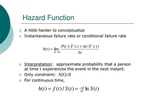 What Is Hazard Function At Bruce Brennan Blog