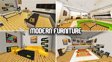 Modern Furniture Addon 1 20 1 19 Mcpe Bedrock Mod Mc Mod Net