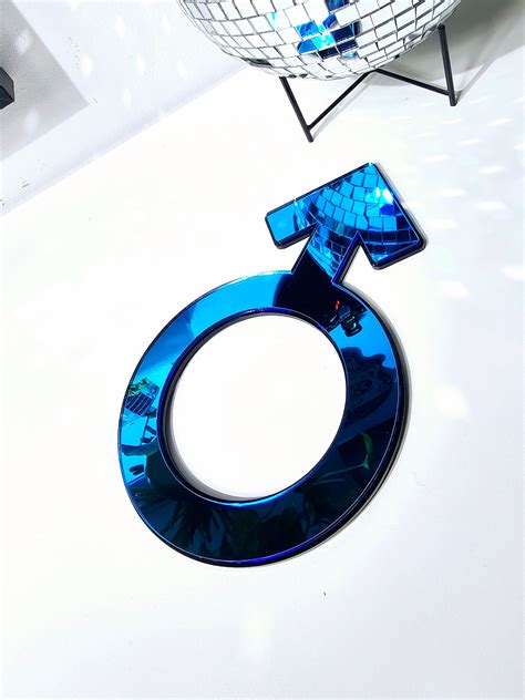 Female Male Transgender Sex Symbol Mirror Man Woman Trans Lgbtq Wall Art Boho Wall Art Decor