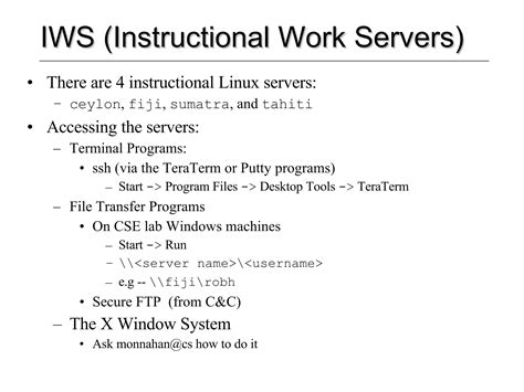 Unix Basics Ppt