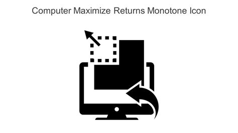 Computer Maximize Returns Monotone Icon In Powerpoint Pptx Png And Editable Eps Format PPT