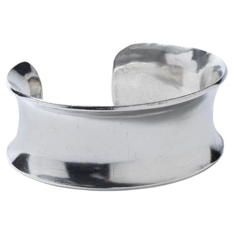 Vintage Silver Cuff Bracelet By Master Eric Robbert Made Year 1956 For Sale At 1stdibs