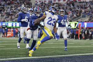 Rams Clinch Nfc Playoff Berth Hours After Defeating Giants Los Angeles Times