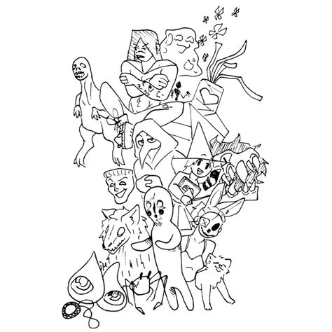 Scp 173 Coloring Pages With Astronaut