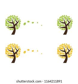 Set Tree Icons Stock Vector Royalty Free Shutterstock