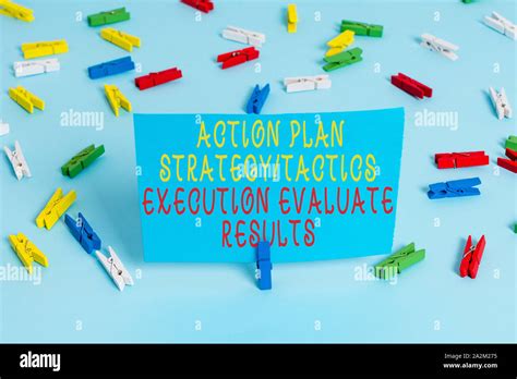 Handwriting Text Action Plan Strategy Ortacti Conceptual Photo Action Plan Strategy Or Tactics