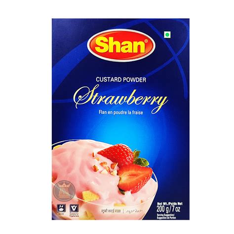 Shan Strawberry Custard Powder G Royal Bengal Trading
