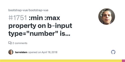 Min Max Property On B Input Typenumber Is Ignored When 0 Is Passed · Issue 1751