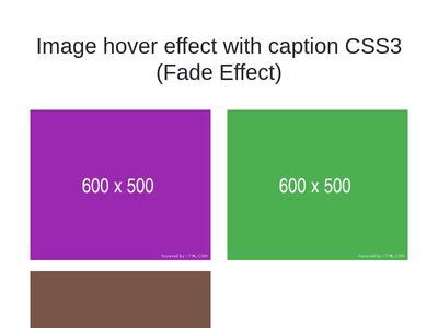 Bootstrap Caption Examples