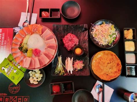 건대 맛집 김천재의 육회반한연어 건대점 육회 연어 참치 무한리필 및 주차 네이버 블로그