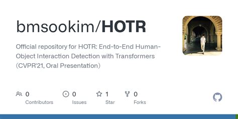 Github Bmsookim Hotr Official Repository For Hotr End To End Human Object Interaction