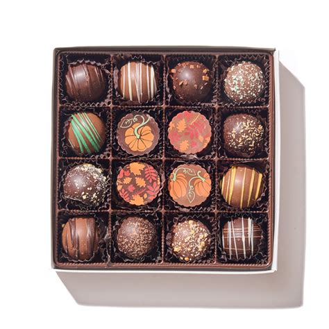 Assorted Fall Truffles T Box 16 Piece