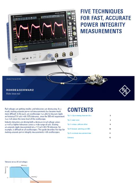 5 Techniques For Fast Accurate Power Integrity Measurements Pdf Amplitude Bandwidth