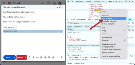 How To Add A Html Space In Gmail Easy Solution