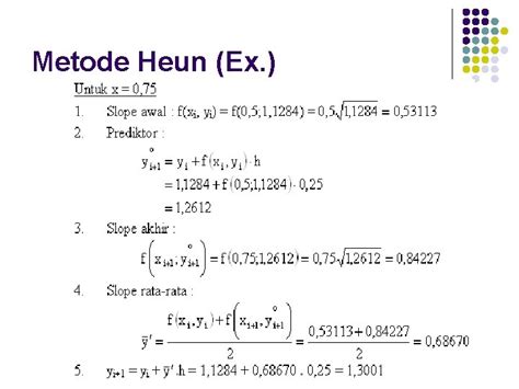 Metode Numerik Persamaan Diferensial Metode Euler L Menghitung