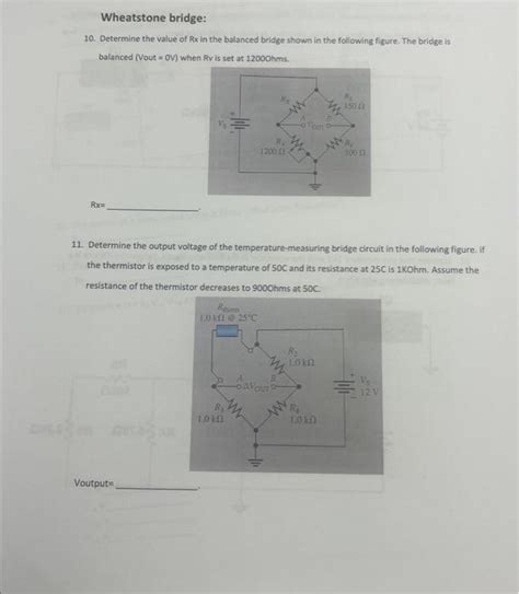 [solved] 10 Determine The Value Of Rx In The Balanced Bri