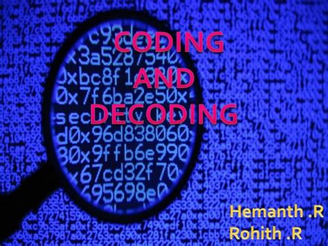 Coding And Decoding Pptx
