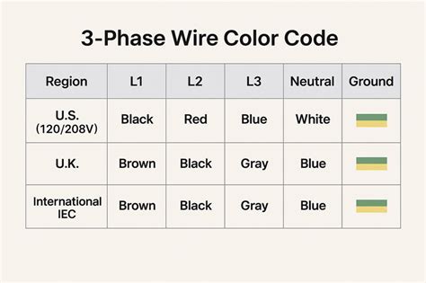 3 Phase Wire Color Code A Complete Guide