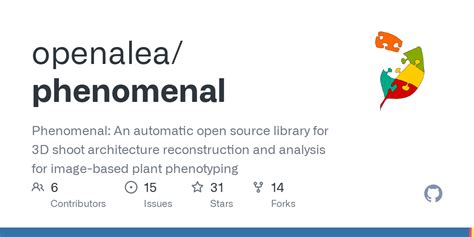 Github Openaleaphenomenal Phenomenal An Automatic Open Source Library For 3d Shoot