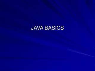 PPT JAVA BASICS PowerPoint Presentation Free Download ID 3061898