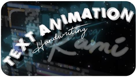 Handwriting Text Animation || [REQUESTED] || After Effects AMV Tutorial ...