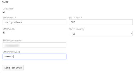 IMAP SMTP Configuration EspoCRM Documentation